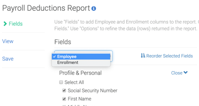 Benefits Portal - How Can I Create a Payroll Deductions Report?